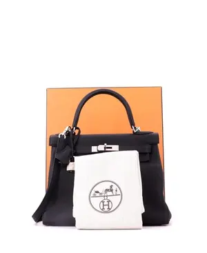 Hermès Kelly 28 Leather Handbag