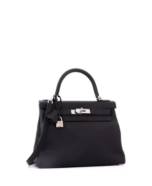 Hermès Kelly 28 Leather Handbag