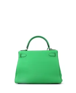 Hermès Kelly 28 Leather Palladium Satchel
