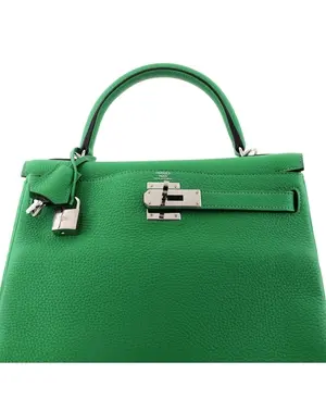 Hermès Kelly 28 Leather Palladium Satchel
