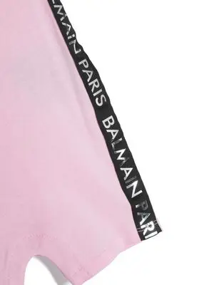 Balmain Logo-print Cotton Babygrow Set