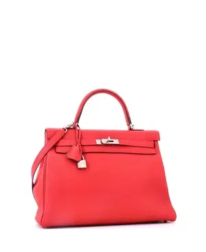 Hermès Kelly 35 Togo Leather Palladium Hardware Handbag