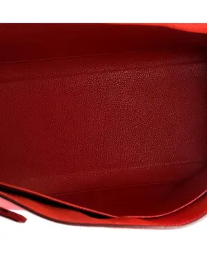 Hermès Kelly 35 Togo Leather Palladium Hardware Handbag