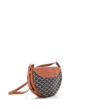 Goyard Hirondelle Shoulder Bag Coated Canvas And Leather