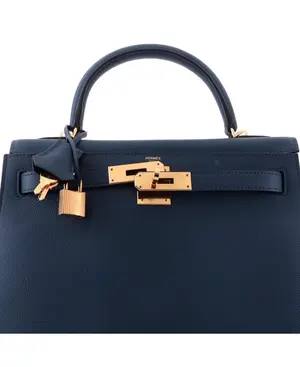 Hermès Kelly 28 Epsom Leather Satchel With Gold Tone Hardware