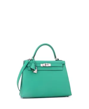 Hermès Kelly 28 Epsom Leather Satchel With Palladium Hardware