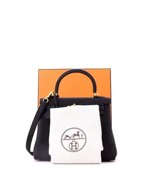 Hermès Kelly 25 Togo Leather Gold Tone Shoulder Bag