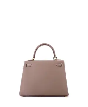 Hermès Kelly 25 Leather Top Handle Bag