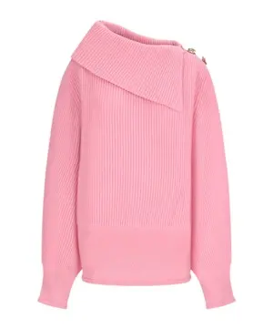 Blumarine Wool Jumper With Sailor Collar And Buttons