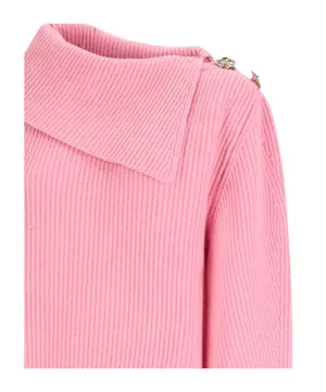 Blumarine Wool Jumper With Sailor Collar And Buttons