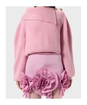 Blumarine Wool Jumper With Sailor Collar And Buttons