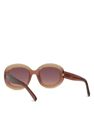 Givenchy Geometric Sunglasses, 52mm - Pink/violet
