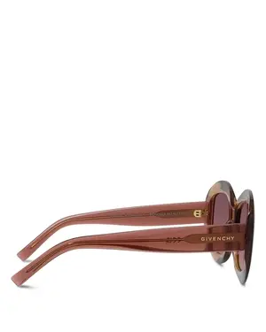 Givenchy Geometric Sunglasses, 52mm - Pink/violet