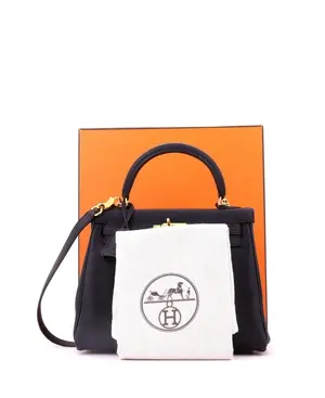 Hermès Kelly 25 Togo Leather Gold Tone Hardware Handbag