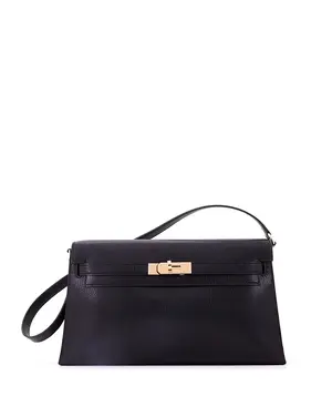 Hermès Kelly Elan Chevre Leather Shoulder Bag