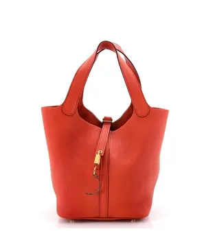 Hermès Picotin Lock Leather Bucket Bag