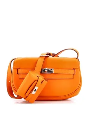 Hermès Kelly Moove Leather Crossbody - Orange