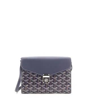 Goyard Chypre Wallet On Strap Coated Canvas With Leather