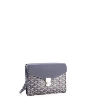 Goyard Chypre Wallet On Strap Coated Canvas With Leather