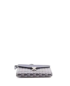 Goyard Chypre Wallet On Strap Coated Canvas With Leather