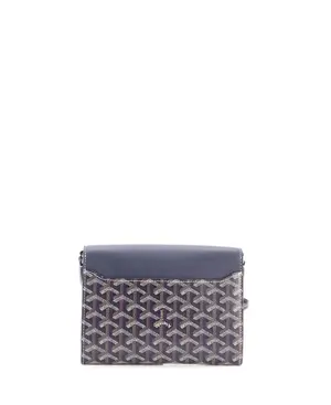 Goyard Chypre Wallet On Strap Coated Canvas With Leather