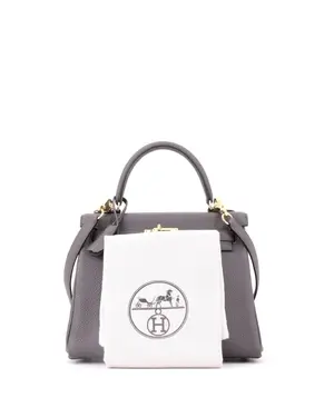 Hermès Kelly 25 Togo Leather Gold Tone Top Handle Bag
