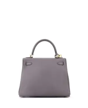 Hermès Kelly 25 Togo Leather Gold Tone Top Handle Bag