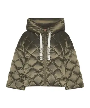 Max Mara Zip-up Quilted Jacket - Green