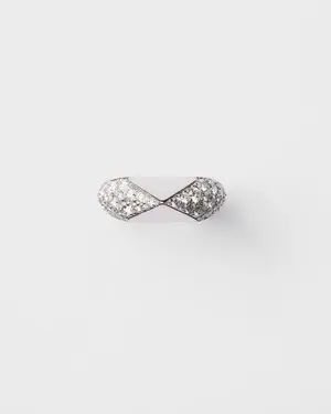 Prada Eternal Gold Ring In White Gold With Diamonds