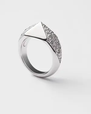 Prada Eternal Gold Ring In White Gold With Diamonds