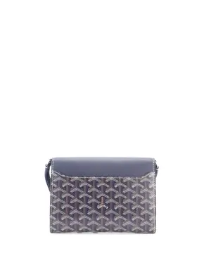 Goyard Chypre Wallet On Strap Coated Canvas With Leather