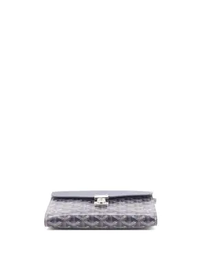 Goyard Chypre Wallet On Strap Coated Canvas With Leather