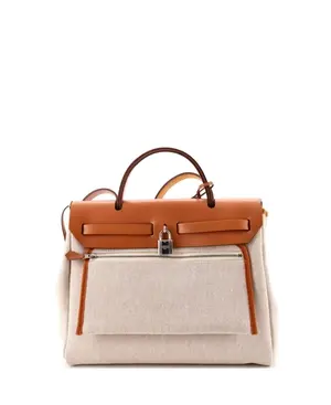 Hermès Herbag Zip Circuit 24 Canvas & Leather Crossbody