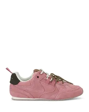 Kurt Geiger K Slim Runner Suede Sneakers - Pink