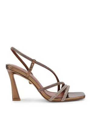 Kurt Geiger Annabel Embellished Suede Sandals - Open Yellow