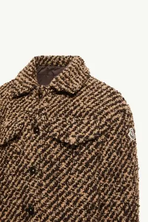 Moncler Bouclé Blend Shirt Jacket