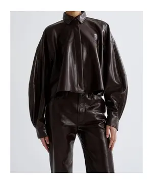 AGOLDE Collared Long-sleeved Shirt