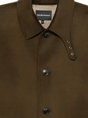 Emporio Armani Button-up Collared Single Breasted Coat