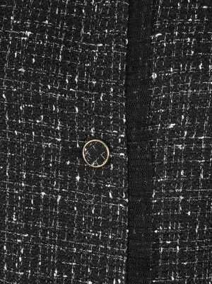 TWINSET Bouclé Crewneck Jacket