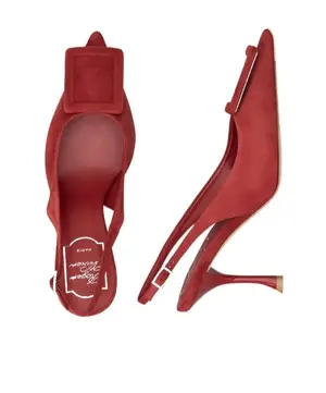ROGER VIVIER Viv In The City Slingback Pumps - Red