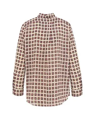 Aspesi Geometric Print Button-up Shirt