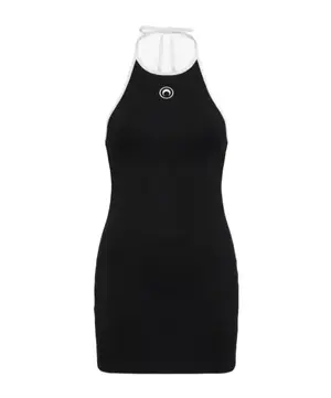 MARINE SERRE Halterneck Mini Dress