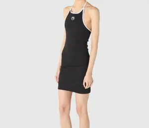 MARINE SERRE Halterneck Mini Dress