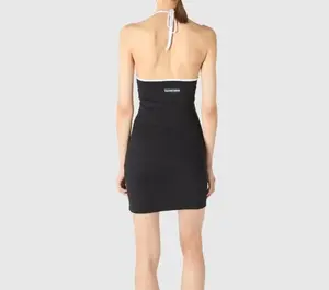 MARINE SERRE Halterneck Mini Dress