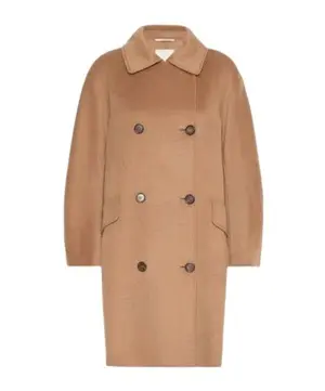 Max Mara Double Breasted Coat - Nude