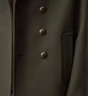 Dior Peacoat With Removable Collar