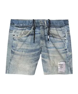 Satisfy Elastic Waist Denim Shorts - Blue