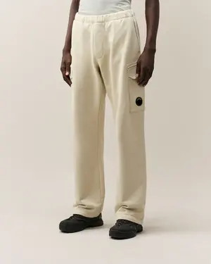 C.P. COMPANY Diagonal Raised Fleece Lens Cargo Sweatpants