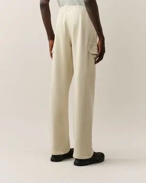 C.P. COMPANY Diagonal Raised Fleece Lens Cargo Sweatpants