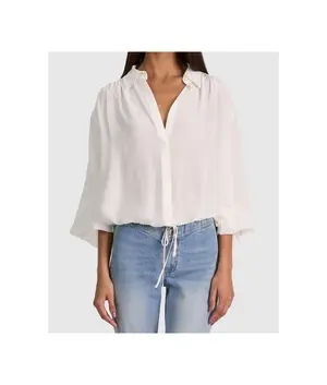 ALICEOLIVIA Margaux Tie Front Blouse
